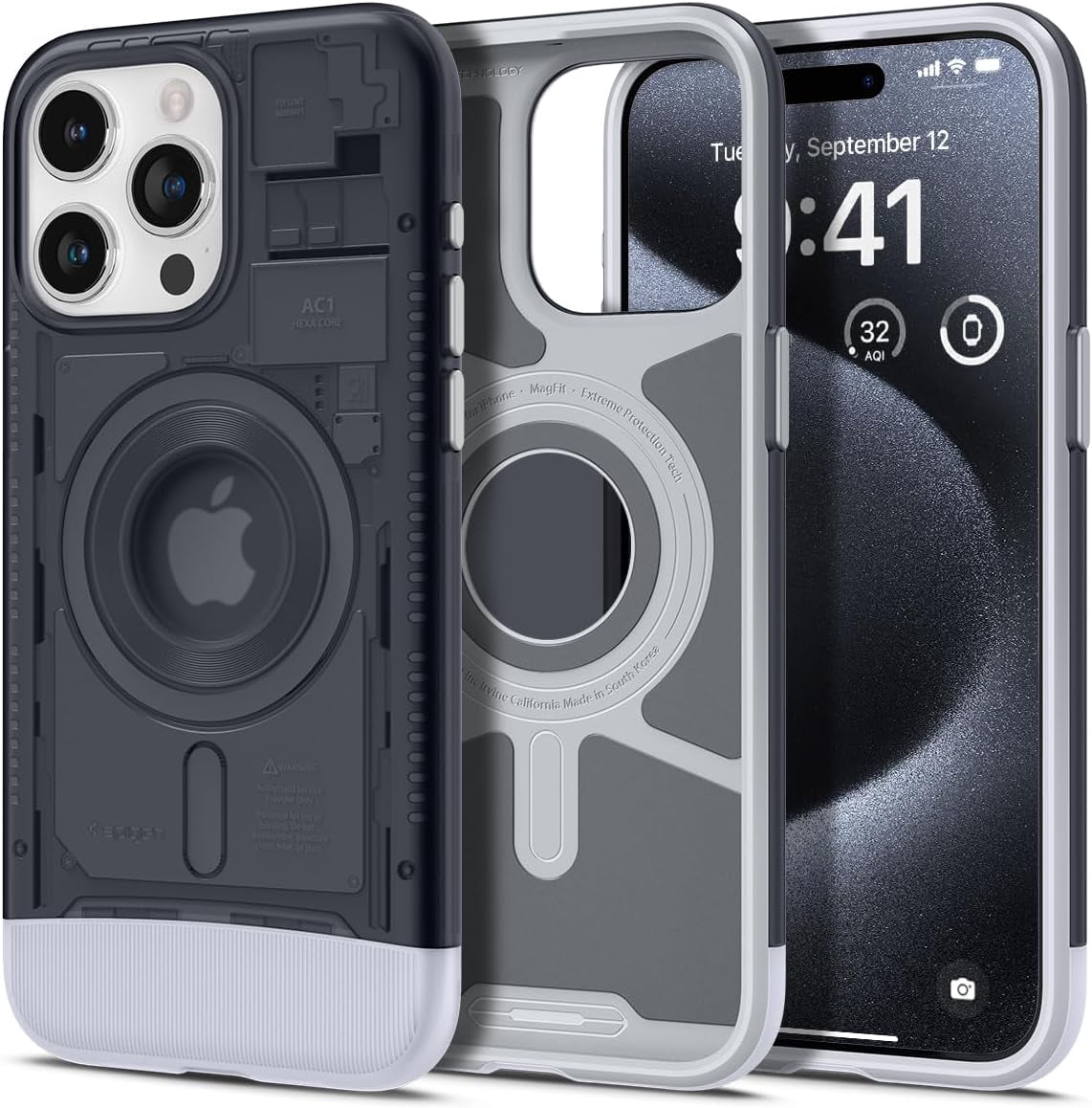 Classic C1 MagFit Designed for 15 Pro Case (2023) [Military-Grade ...