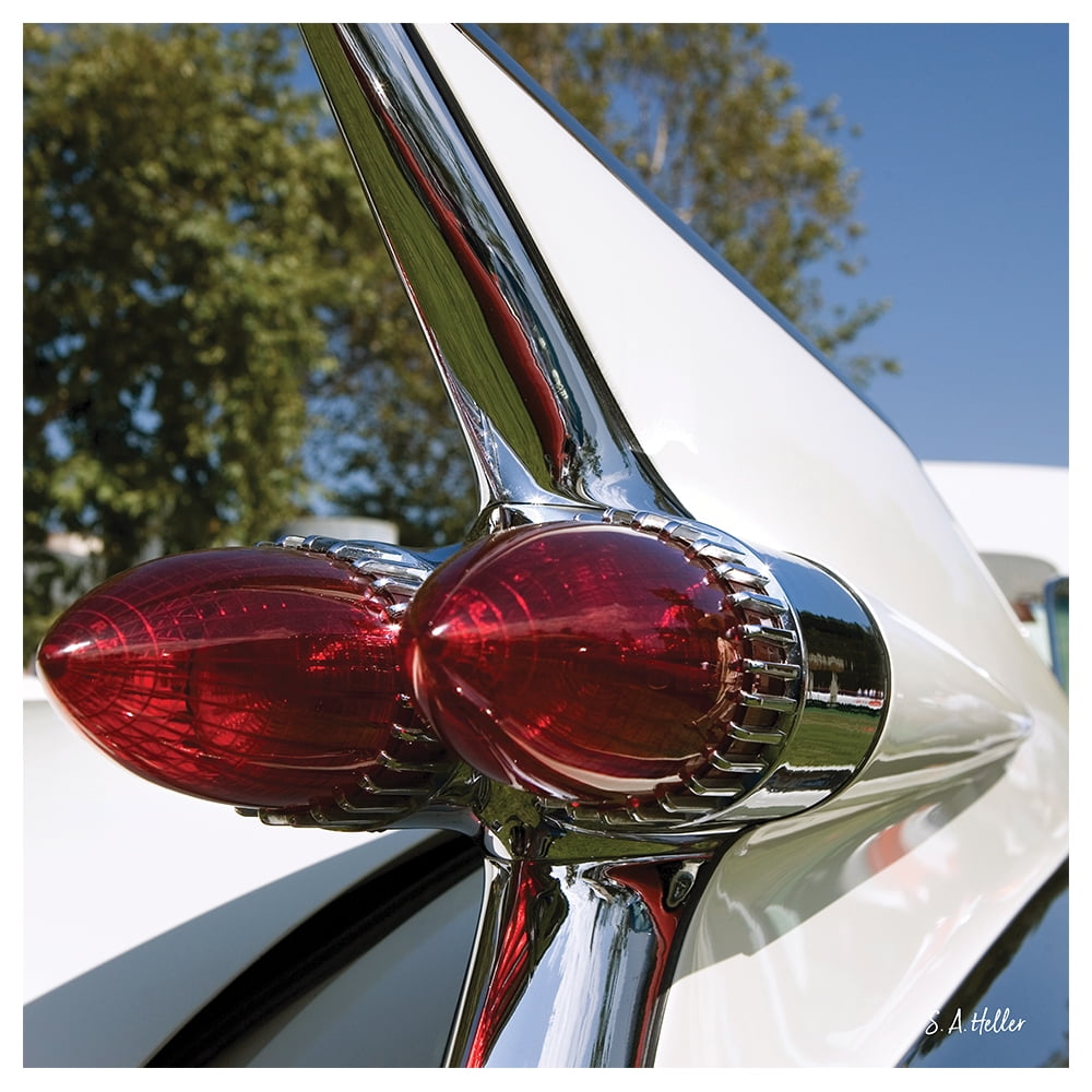 Classic Cadillac Fin By Photographer Steven A. Heller - 14"X14" Canvas ...