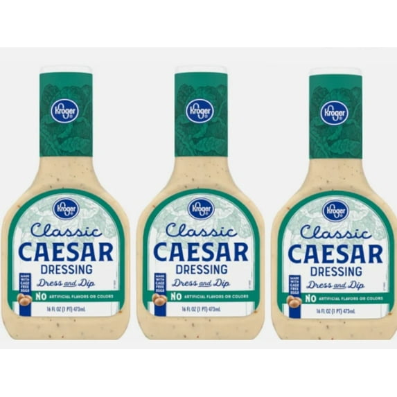 Classic Caesar Salad Dressing, 3-Pack, 16 oz - Walmart.com