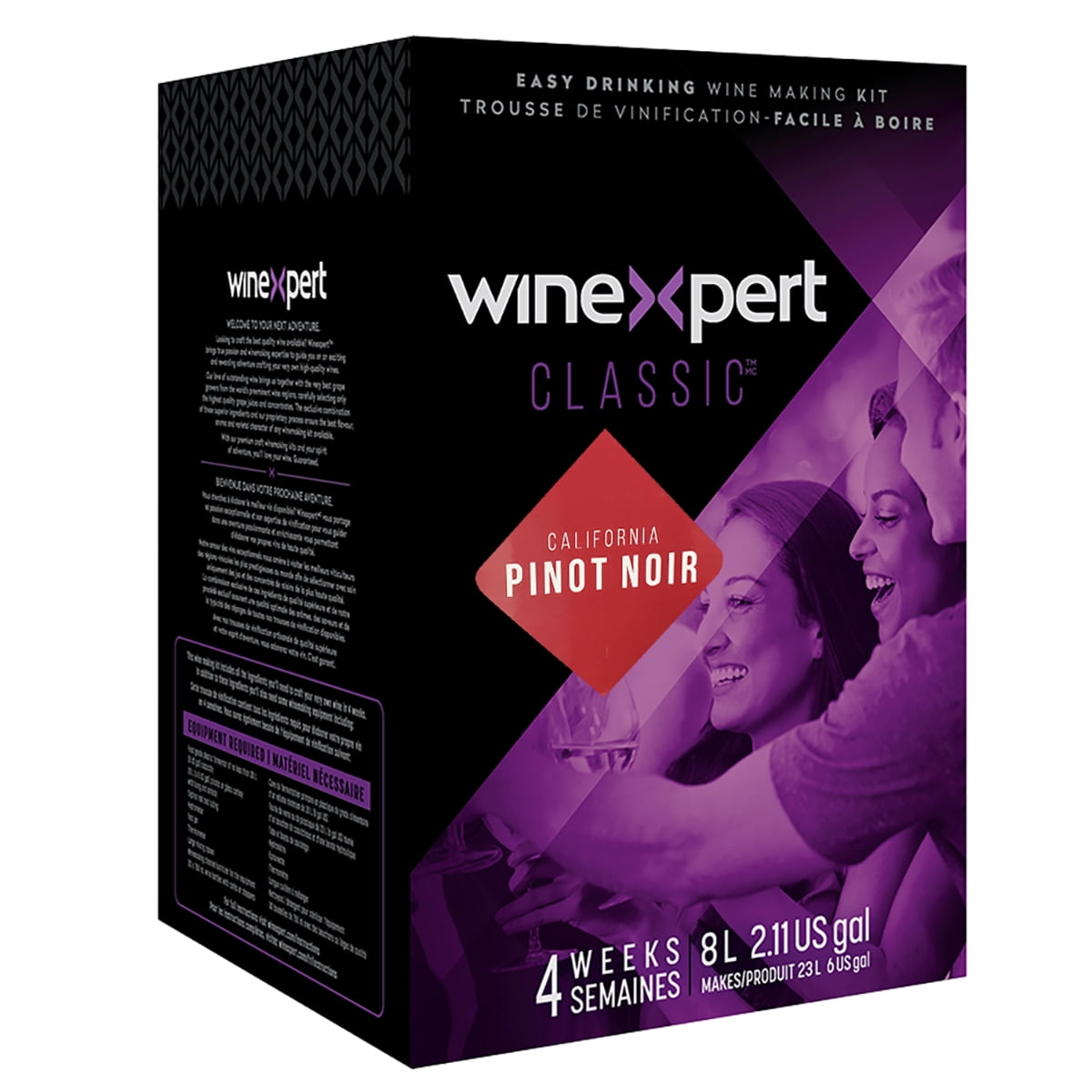 Winexpert California Pinot Noir Wine Ingredient Kit, Six Gallons, Makes 30 Bottles - Walmart.com