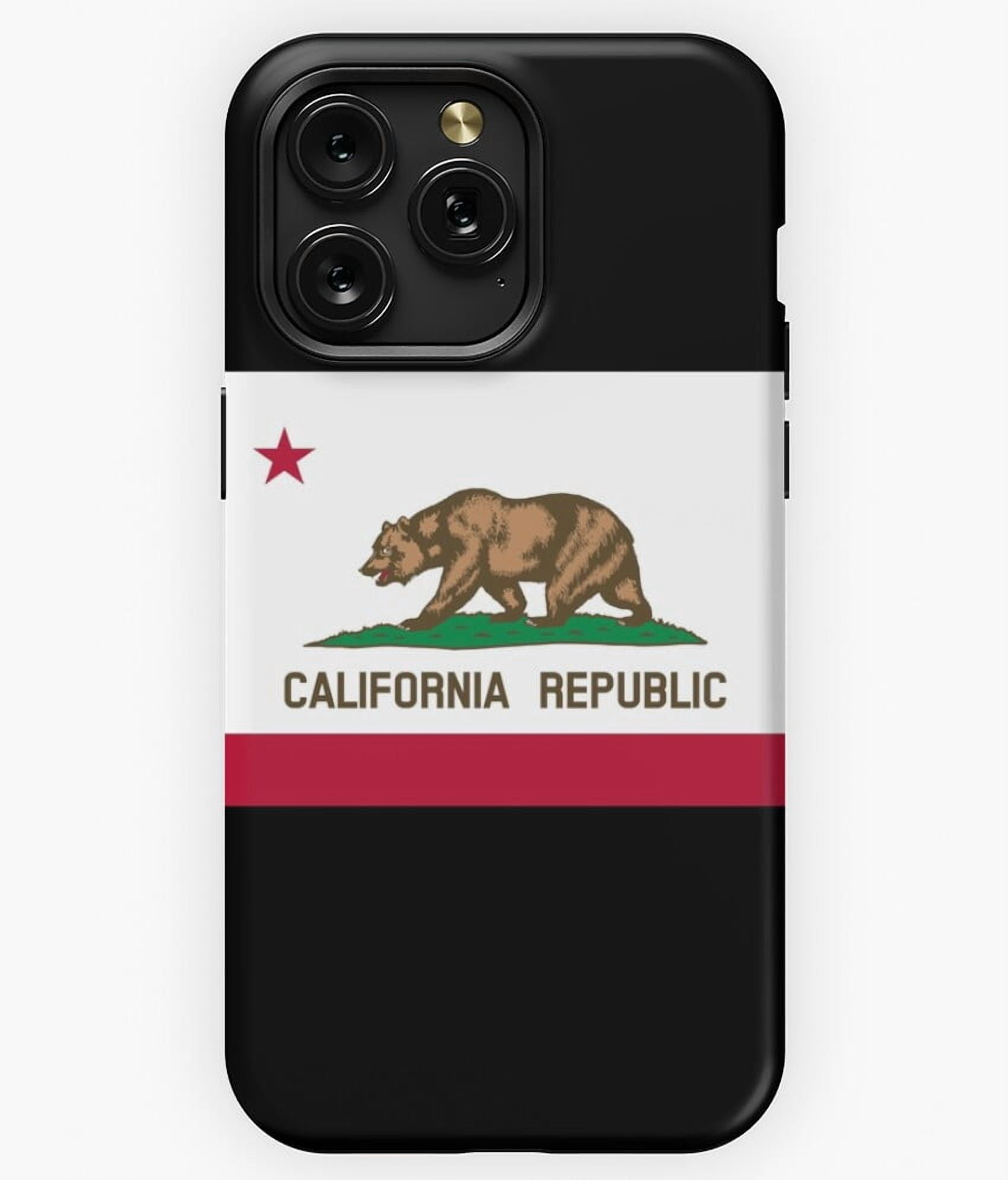 Classic California Republic Bear State Flag Graphic A766 Phone Case for ...