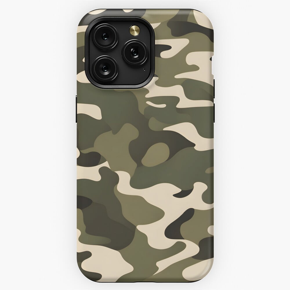 Classic Camouflage Forest Military Style Design iPhone Case 17 16 15 14 ...