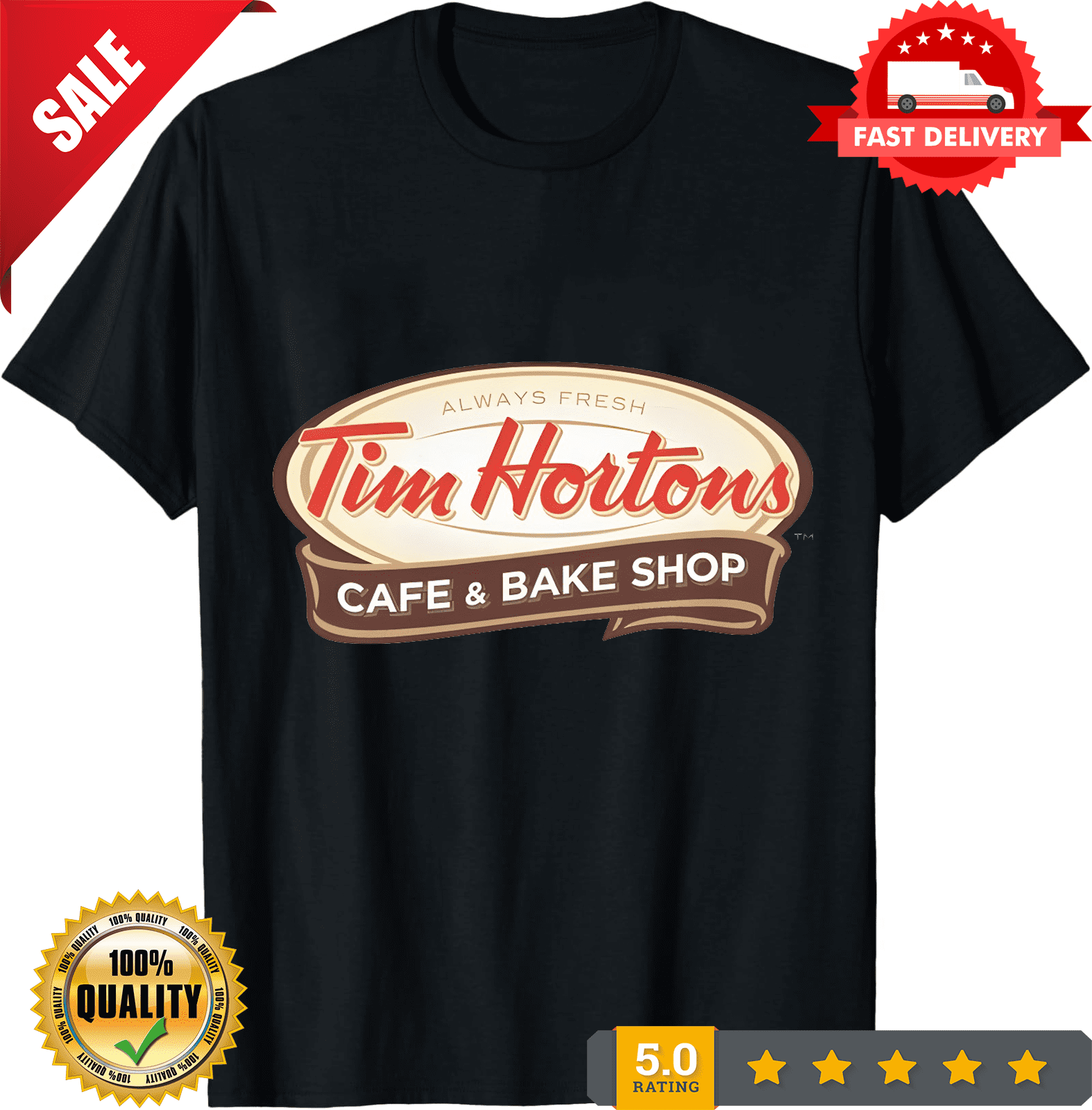 Classic Canada Pride T-Shirt, Tim Hortons Cafe and Bake Shop Tee ...