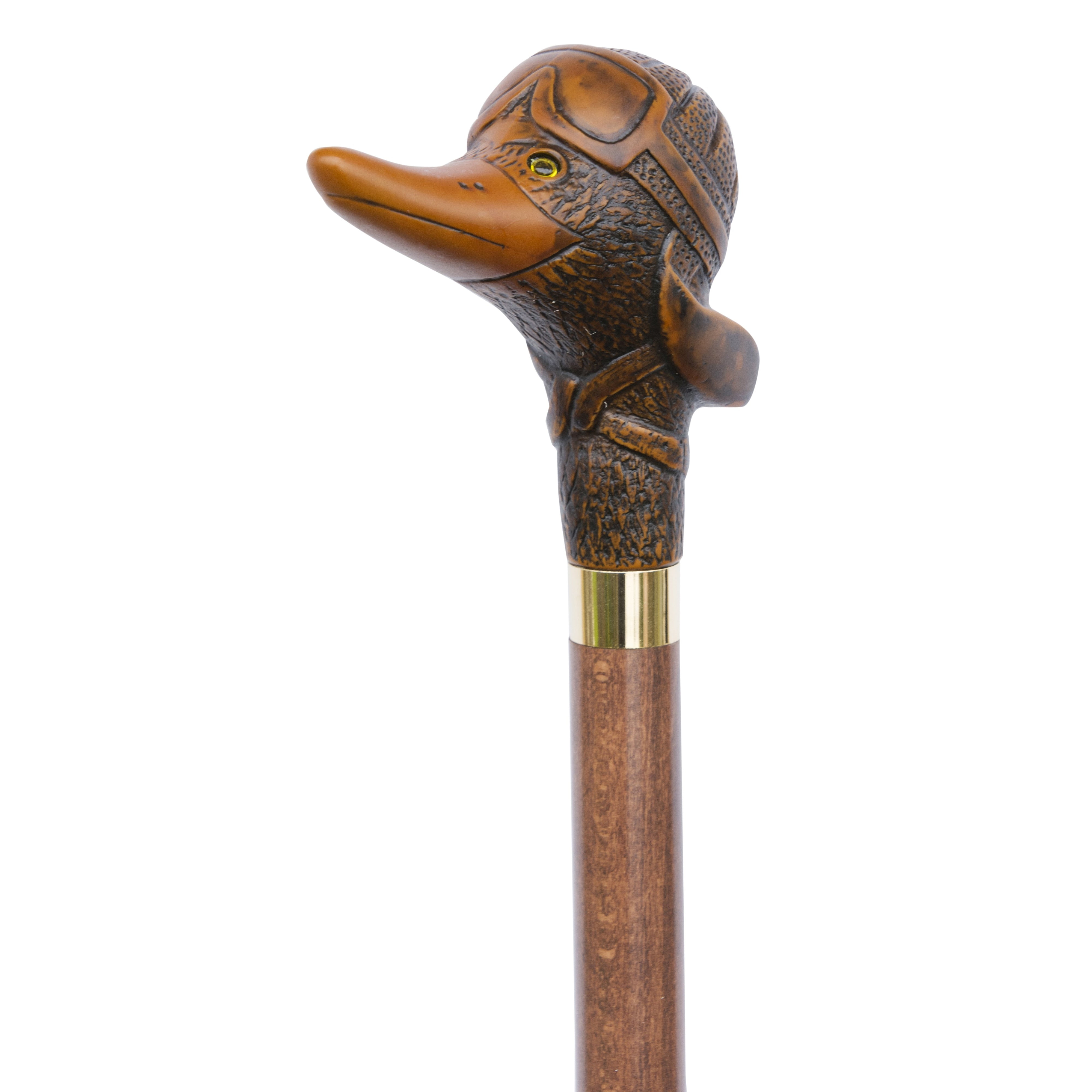 Classic Cane Brown Aviator Duck Walking Cane for Men and Women ...