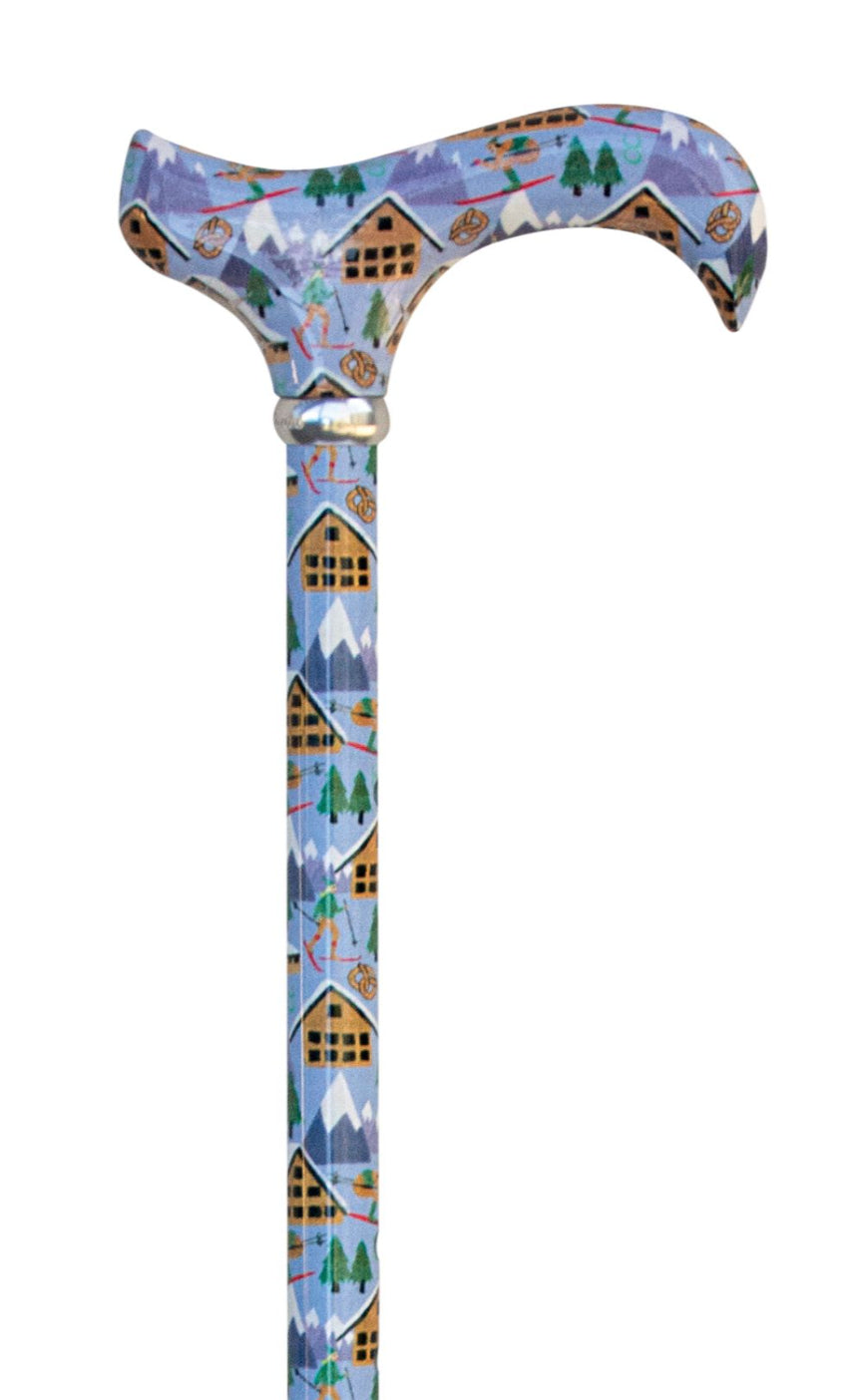 Classic Canes Aluminium Blue Adjustable Fashionable Skiing Cane for Men ...