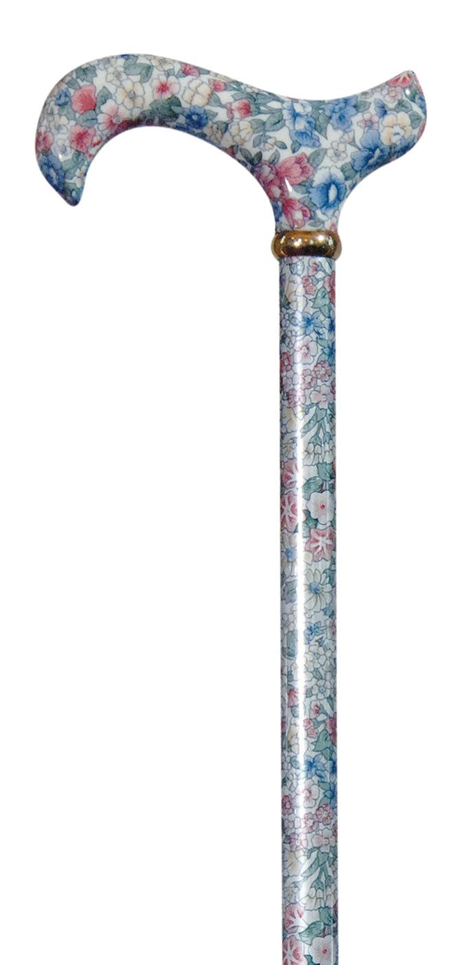 Classic Canes Aluminium Multicolor Tea Party in Muted Floral with Derby ...