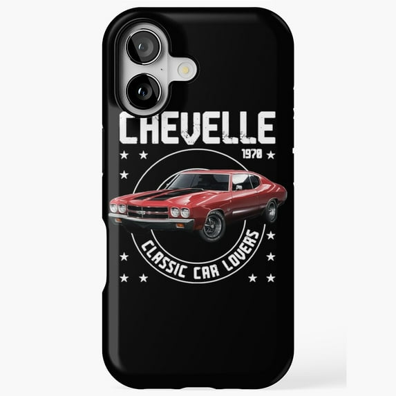 Classic Car Chevelle 1970 Retro Muscle Car Artwork with iPhone 17 16 15 ...