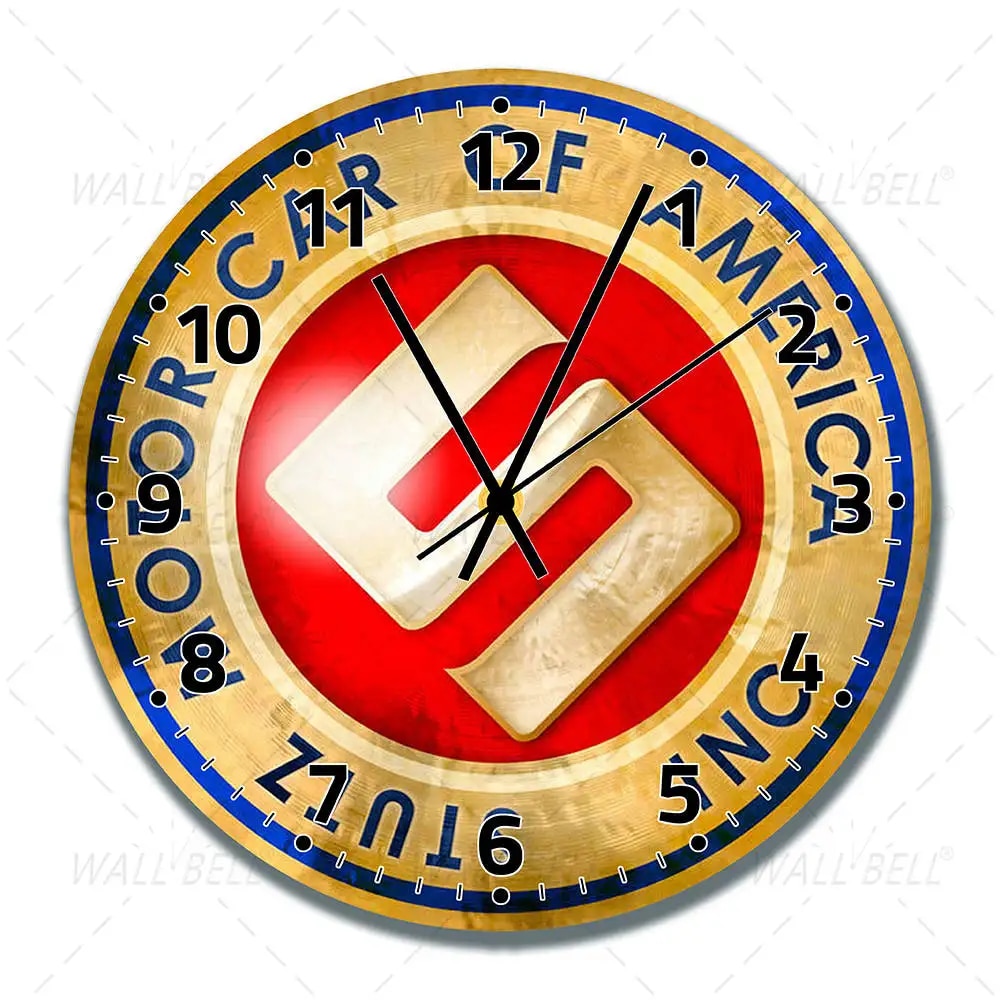 Classic Car Clocks American Gasoline Garage Decor Beer Bar Wall Clock ...