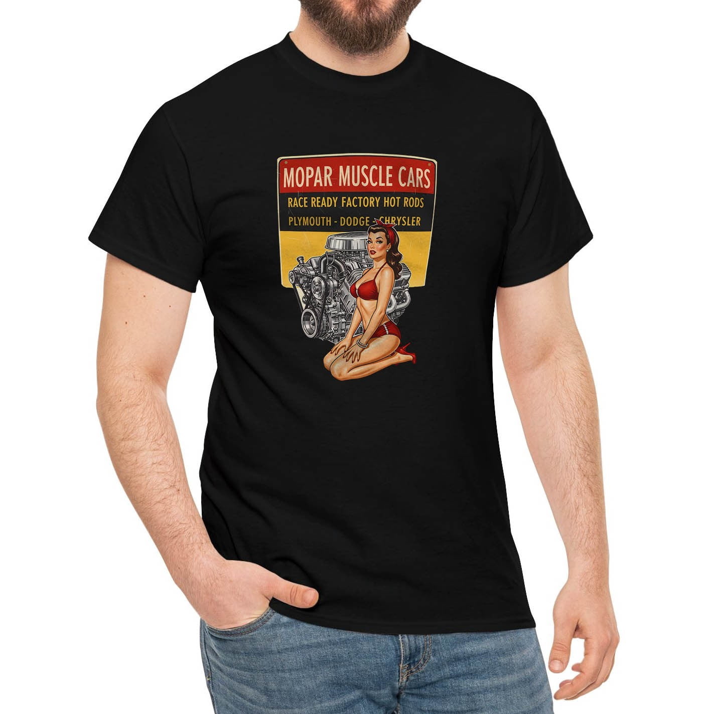 Classic Car Factory Hot Rod 50s Pin Up T-Shirt - Walmart.com