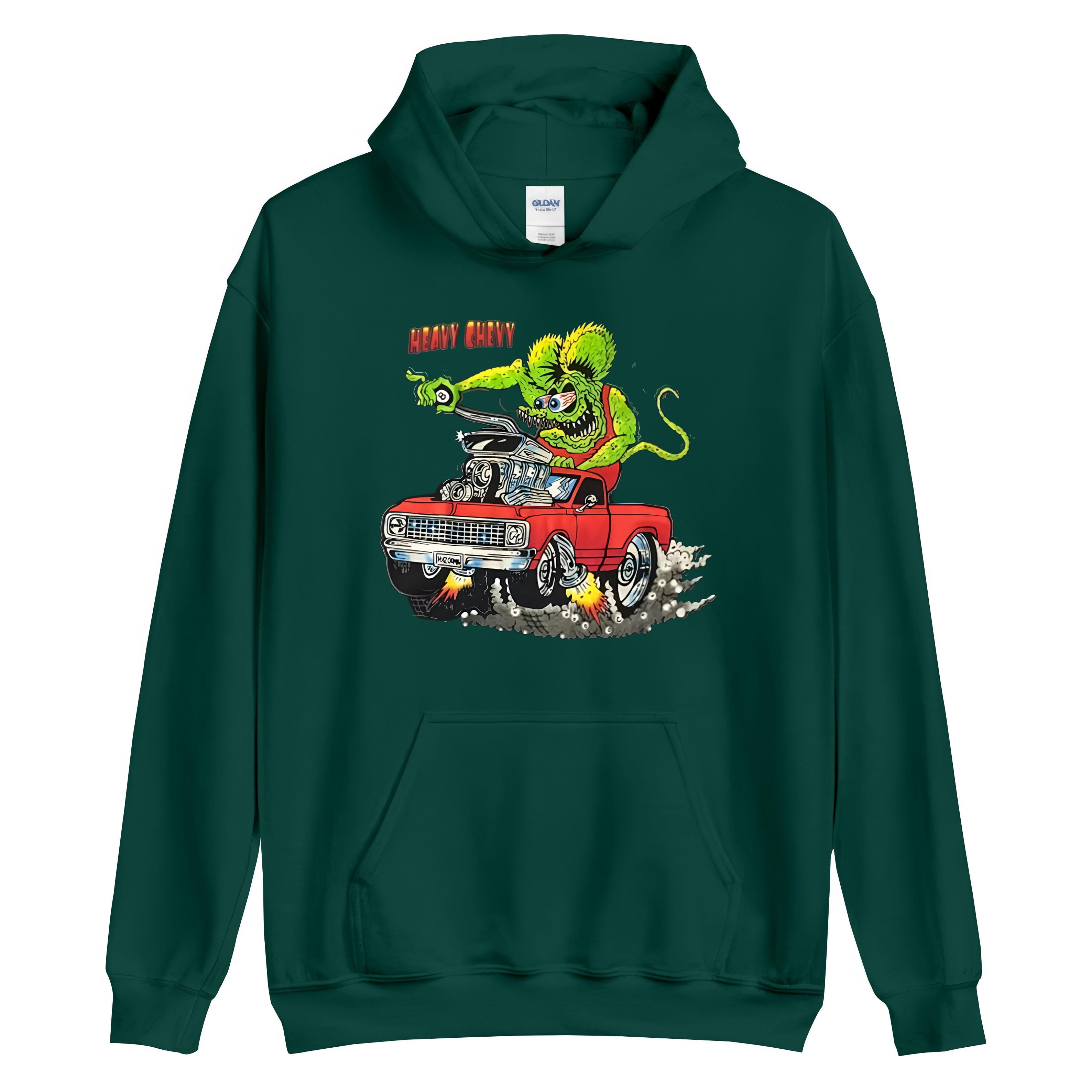 Classic Car Heavy Chevy Hoodie, Cotton - Walmart.com