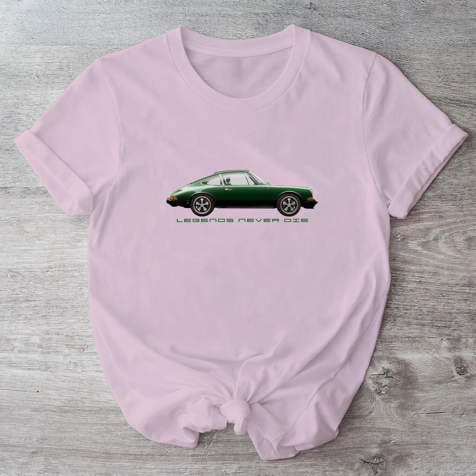 Classic Car-Inspired Graphic Tee, Vintage 911 Design Shirt - Walmart.com