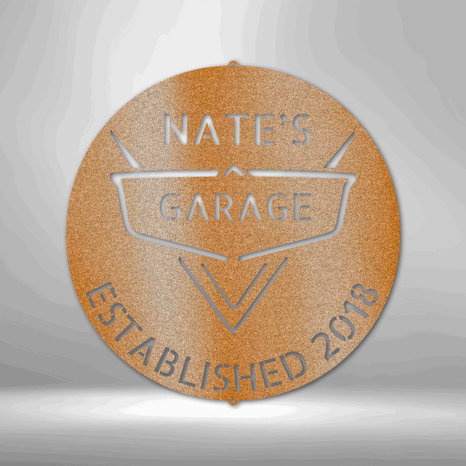 Custom Classic Car Metal Monogram Wall Sign - SS054 - Walmart.com