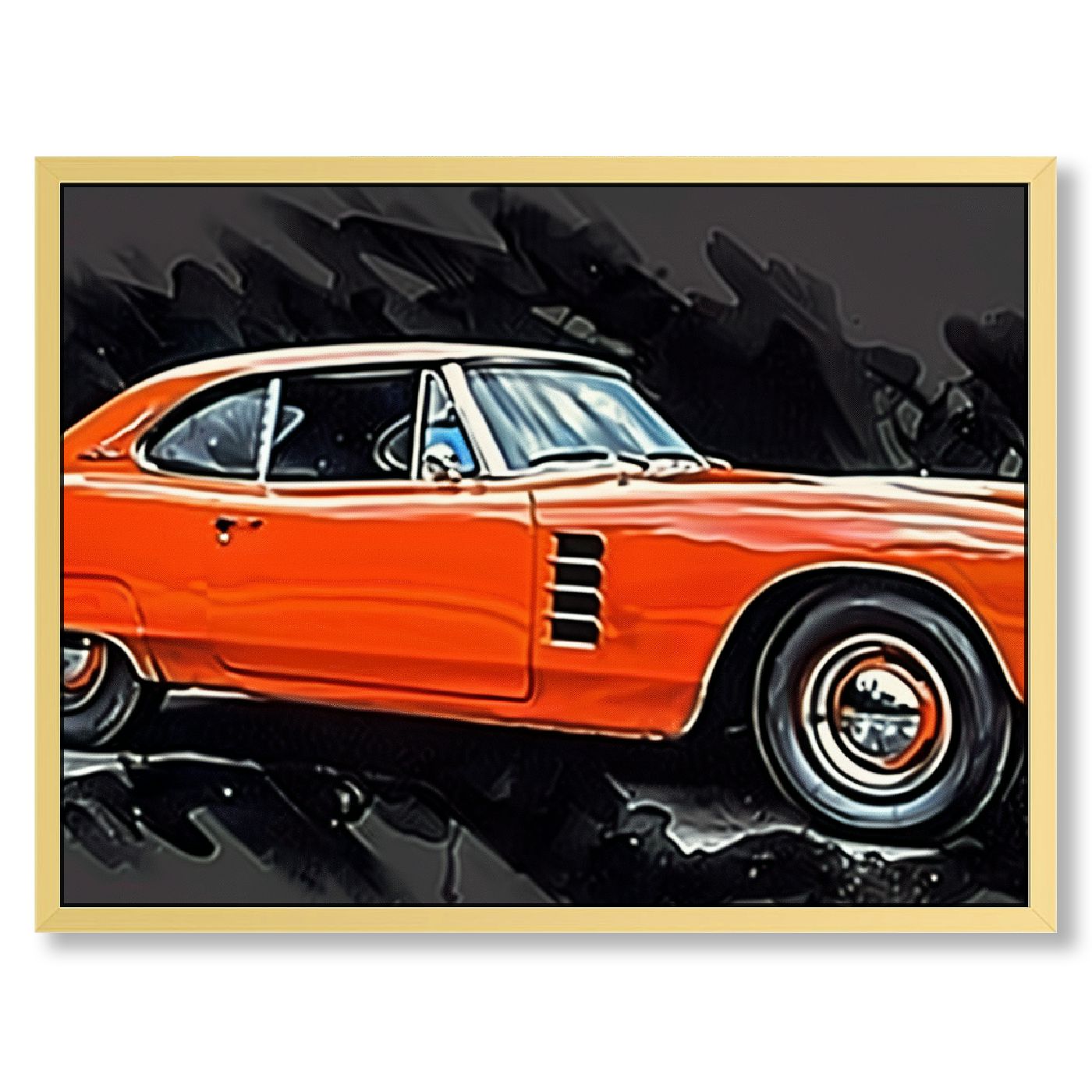 Classic Car Tin Sign Iconic Movie Cars Wall Art Decor Metal Sign ...
