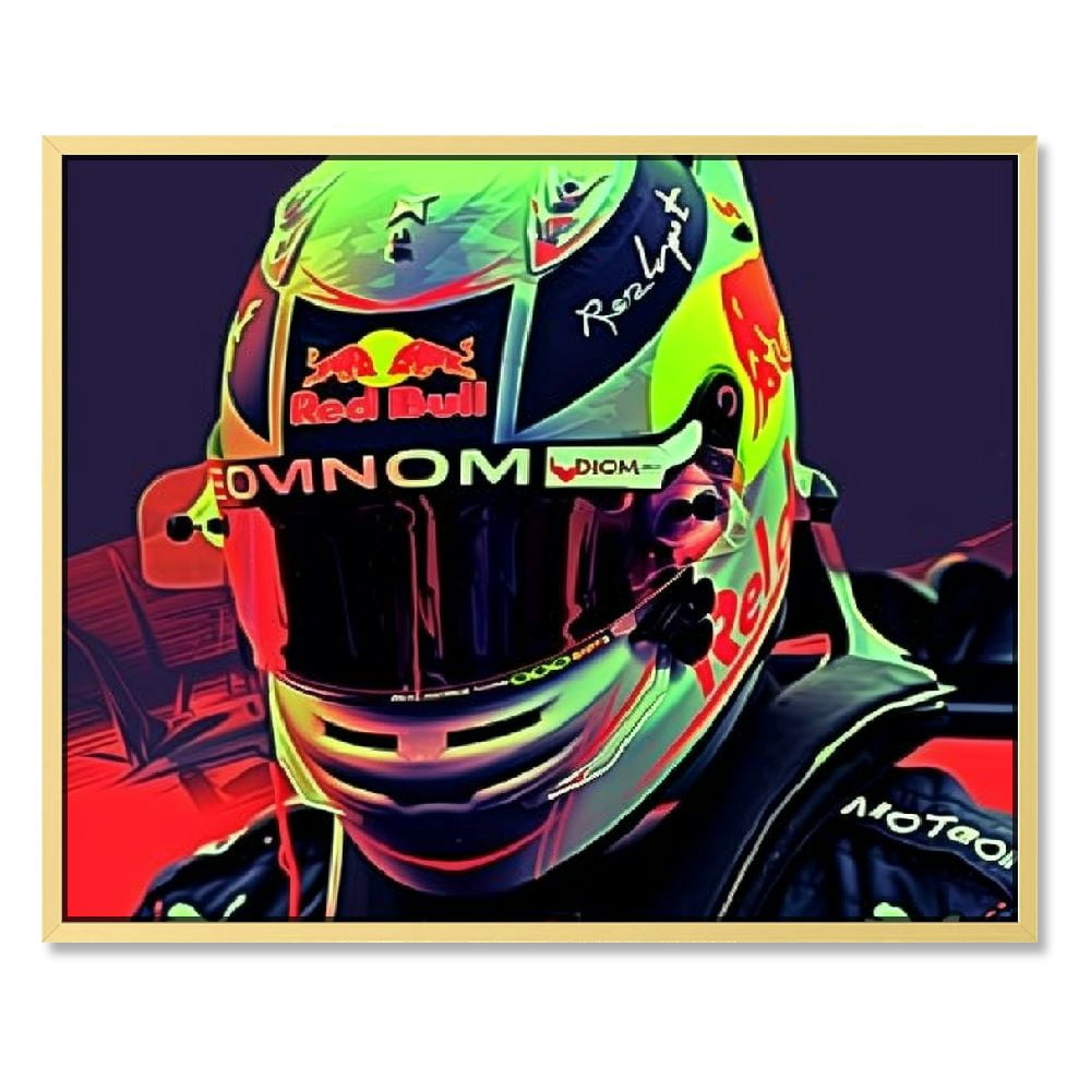 Classic Car Tin Sign Sergio Perez Alternative Poster Wall Art Decor ...