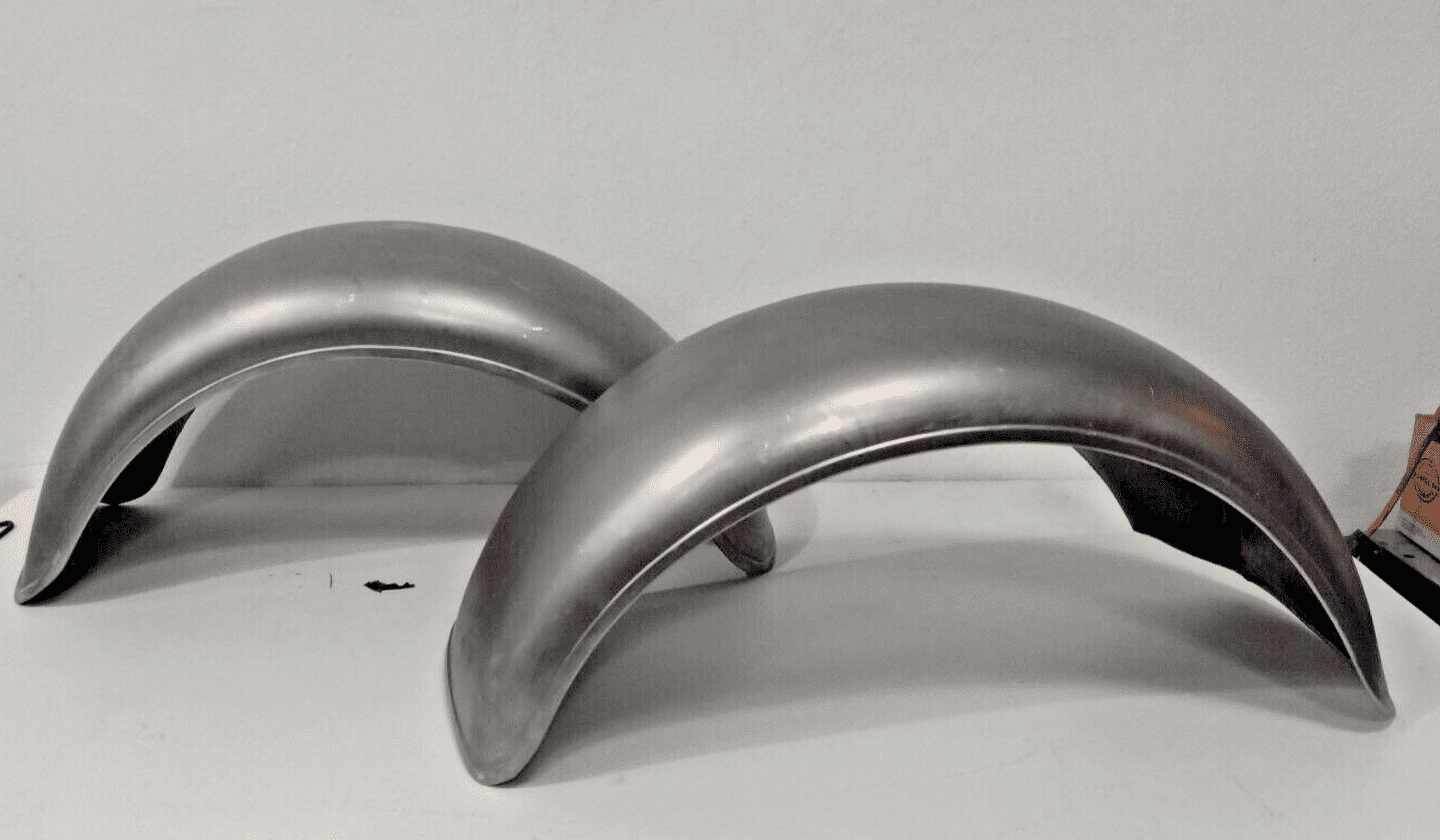 Classic Car / Truck Custom Bobbed Steel Rear Fender PAIR 12.5" Wide Rat ...