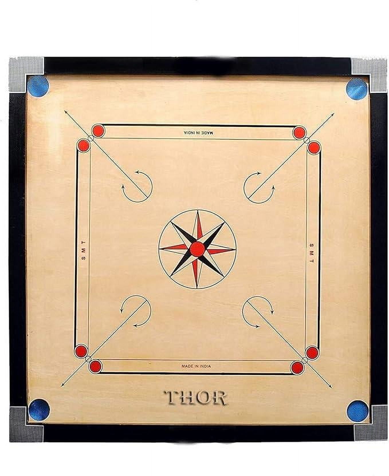 Classic Carrom Board Black Wood For Carrom Board Game Wooden Carom With ...