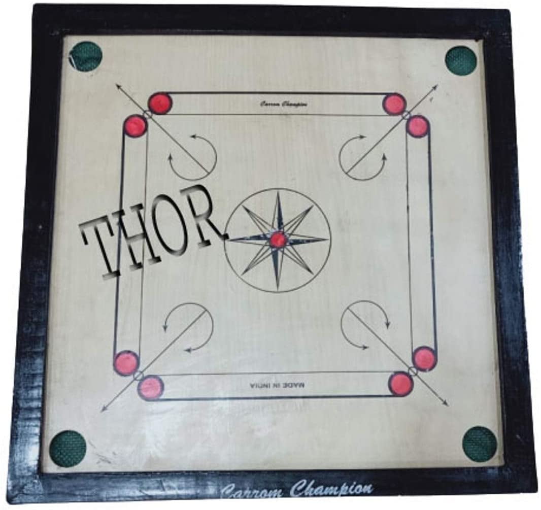 Classic Carrom Board Set with Coins and Striker Carrom Board ...