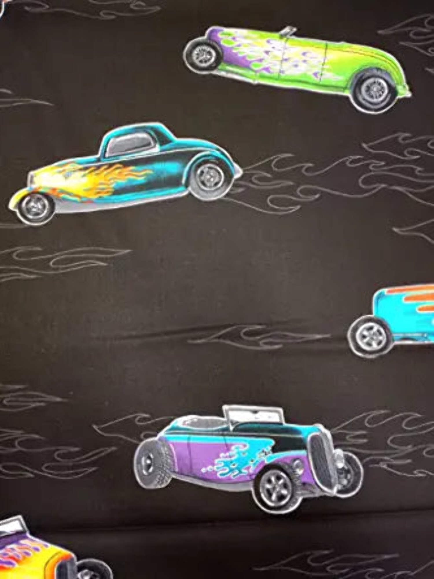 Classic Cars Famous Name Cotton Fabric - Walmart.com