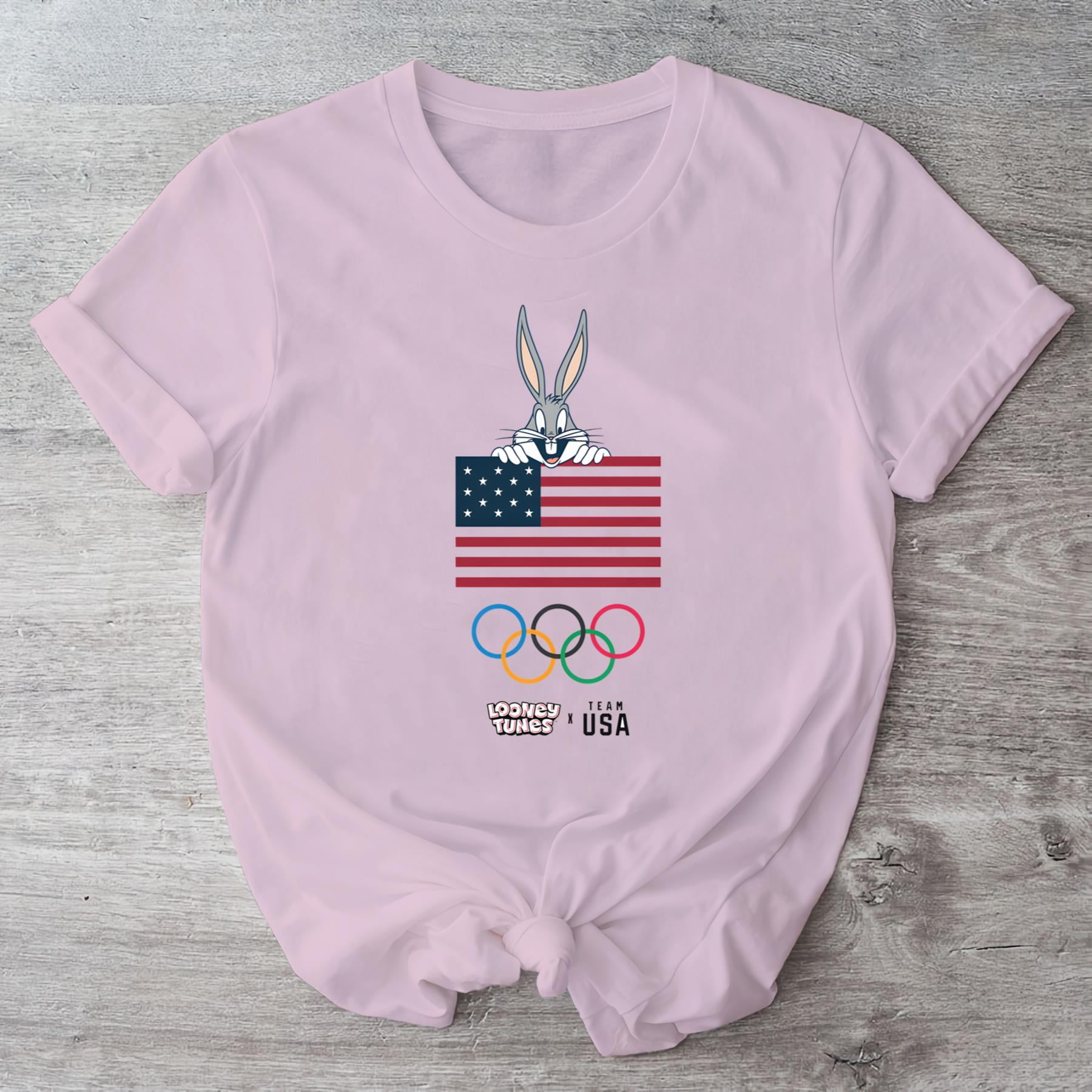 Classic Cartoon Athlete Crossover Shirt, Patriotic Sports Character ...