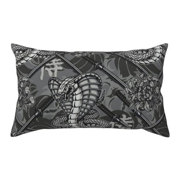Classic Cartoon Cool Cobra Flower Pillow Cases Standard Size, Soft ...