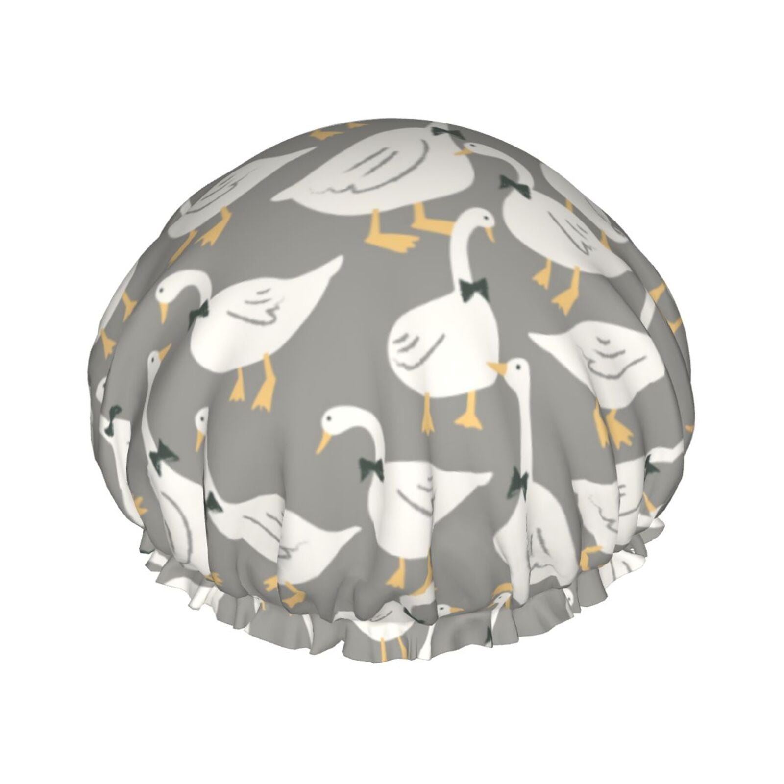 Classic Cartoon Cute Duck Shower Cap for Women, Double Waterproof ...