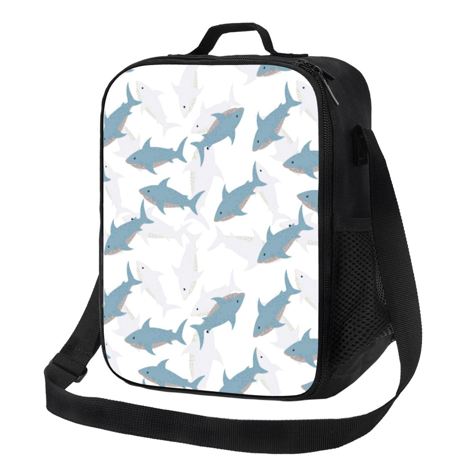 Classic Cartoon Cute Shark Lunch Box for Women Men, Insulated Lunch ...