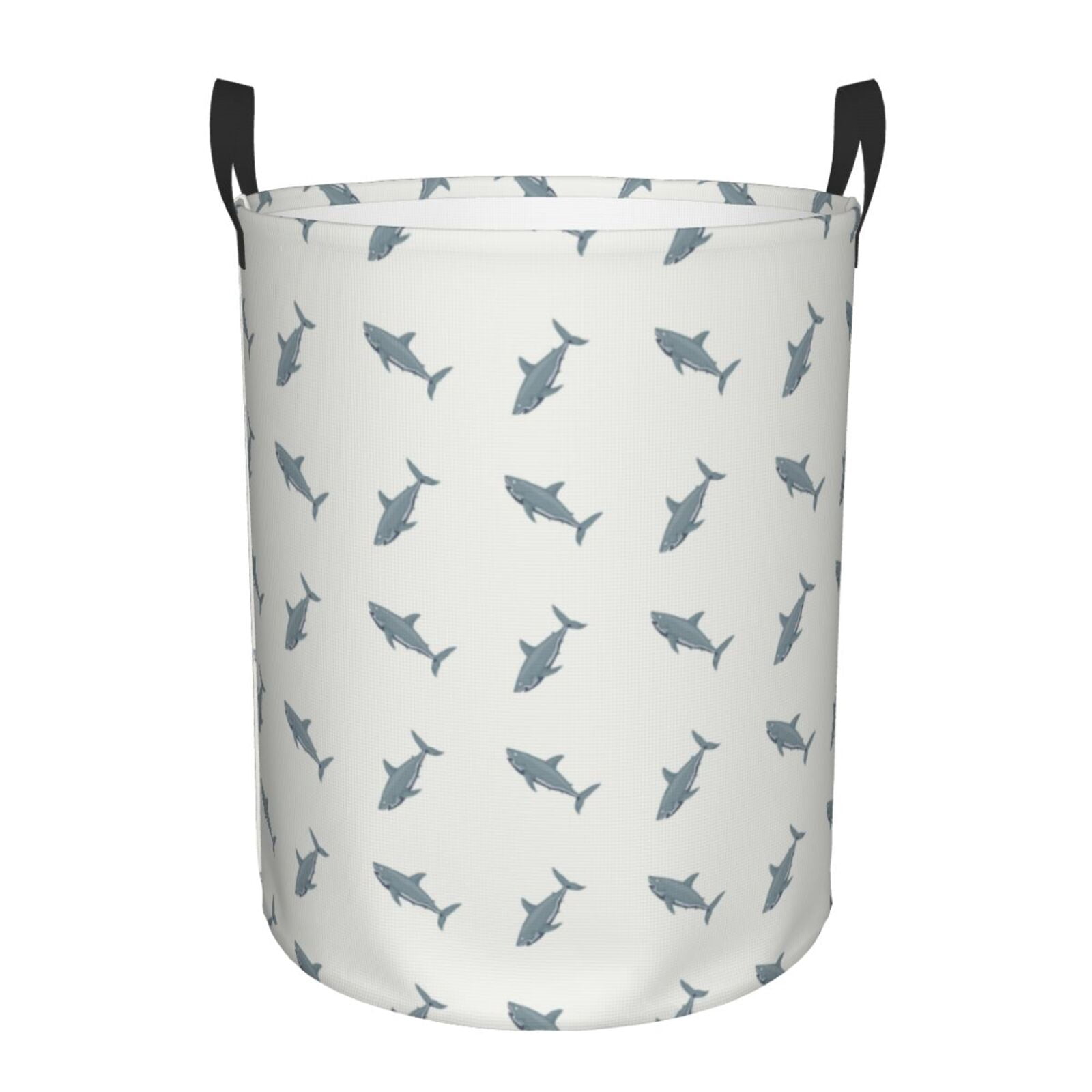 Classic Cartoon Cute Whale Round Laundry Basket, Laundry Hamper with ...