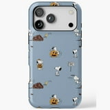Classic Cartoon Dog Fall Themed Autumn Graphic iPhone 11 through 17 Pro ...