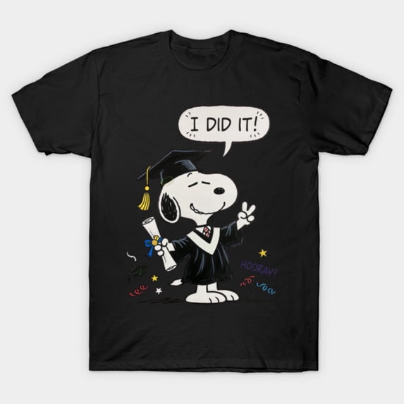 Classic Cartoon Dog Layout Retro Style Class Of 2026 Theme Tee T-Shirt ...
