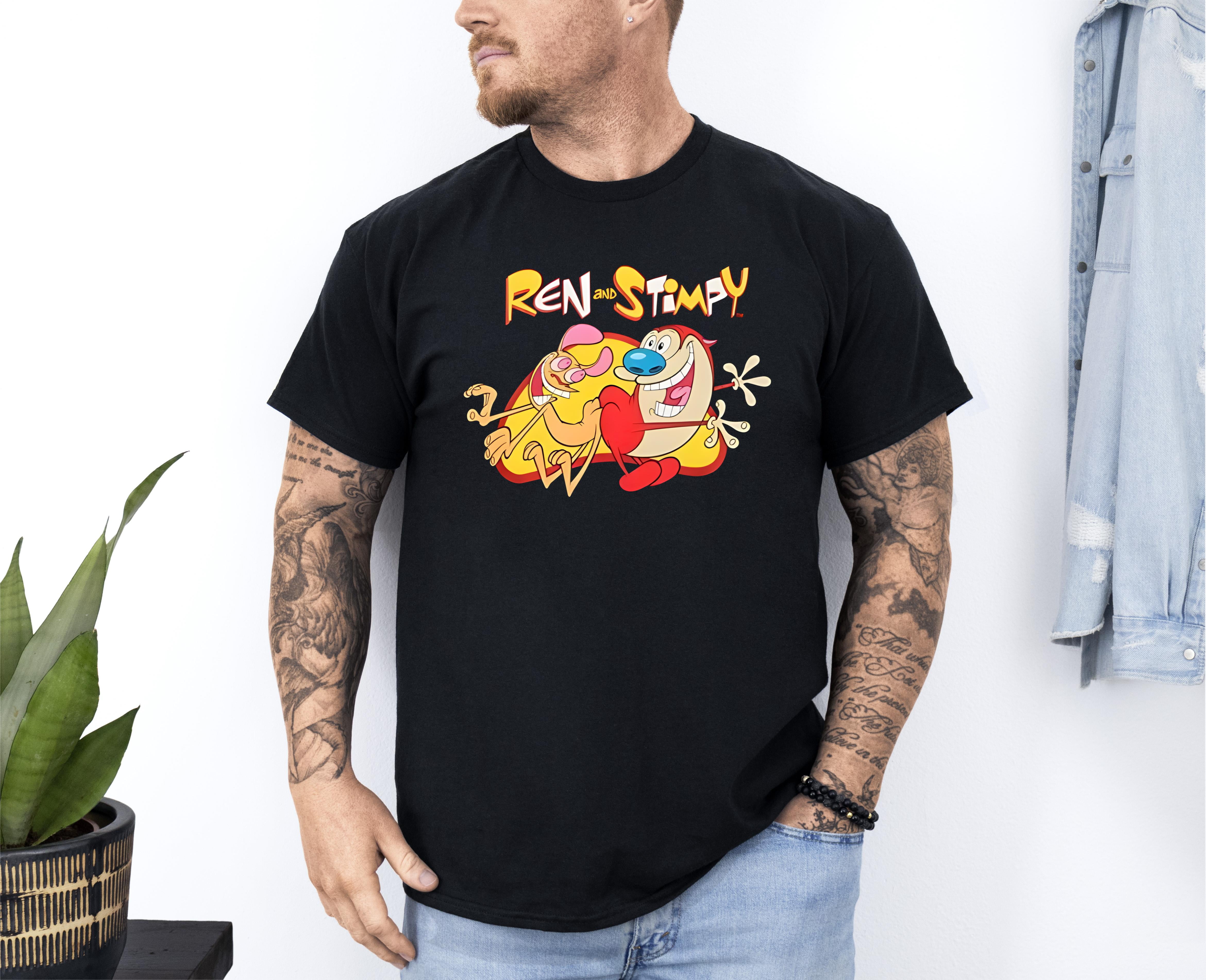 Classic Cartoon Graphic Tee, Ren & Stimpy Inspired T-Shirt - Walmart.com