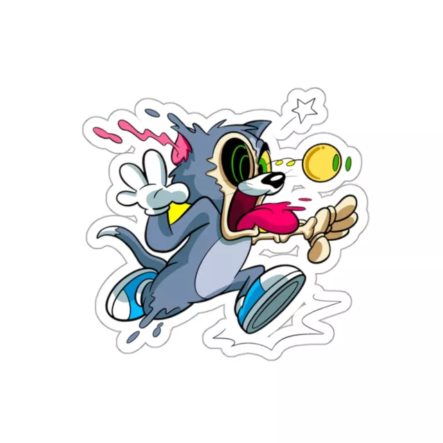 Classic Cartoon Sticker Tom Cat Character Fan Art Drawing Illustration ...