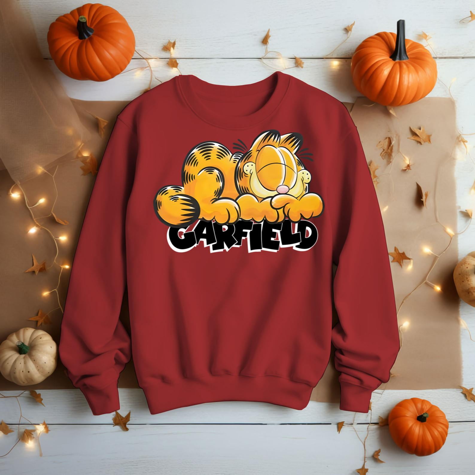 Classic Cat Mens T-Shirt in Black Sleeping Top for Adults Retro Graphic ...