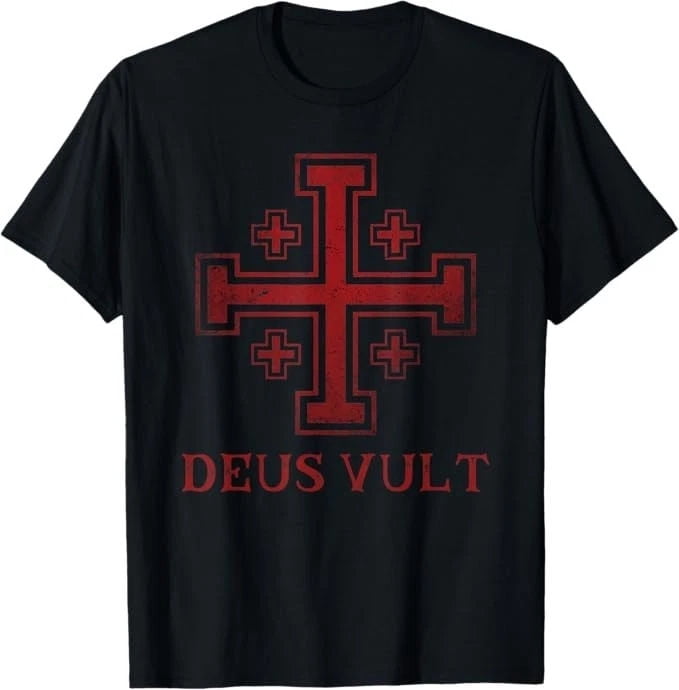 Classic Catholic Knight Templar Crusader Cross Faith Unisex T-Shirt, S ...