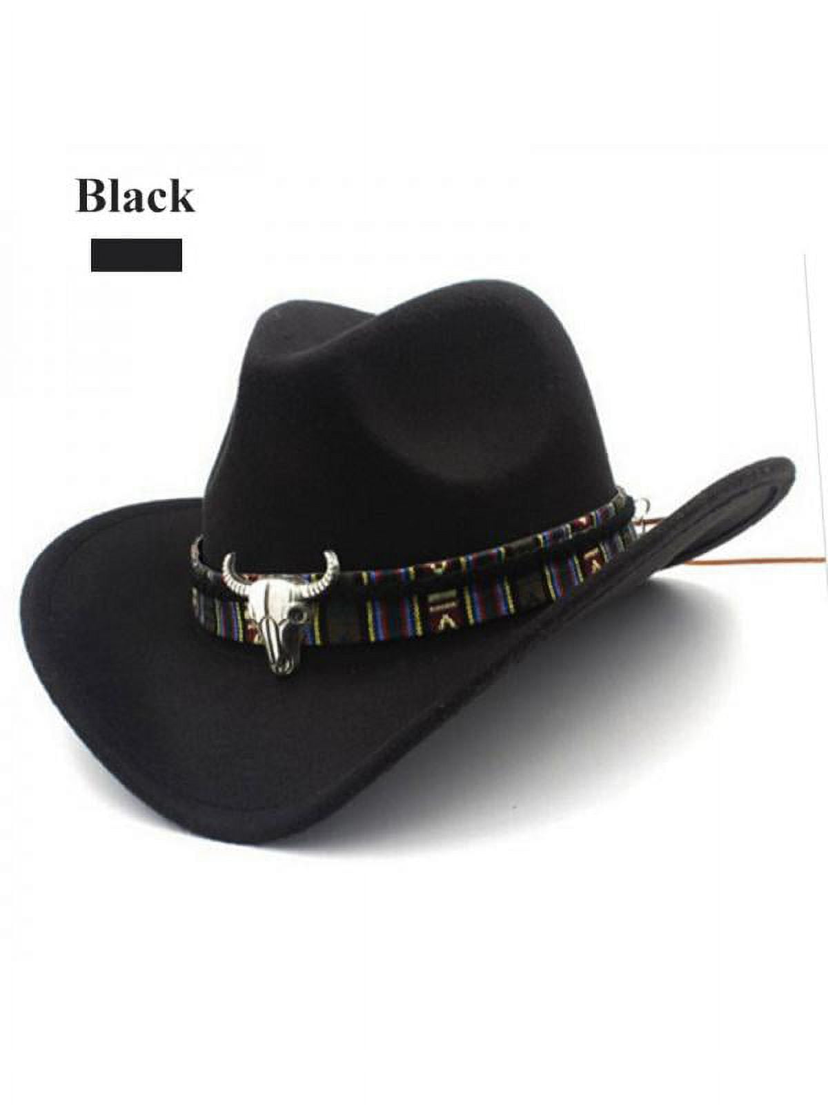 Classic Cattleman Straw Cowboy Hat, Ethnic Style Western Cowgirl Hat ...