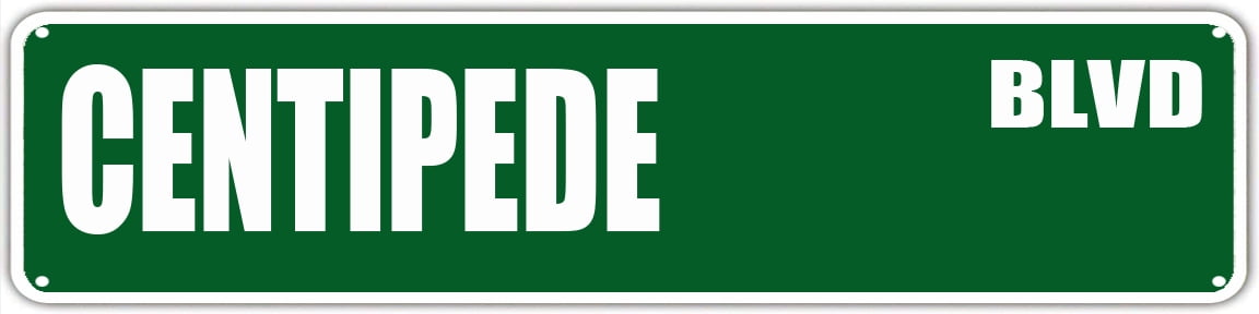 Classic Centipede Blvd Street Sign,Metal Road Sign For Indoor/Outdoor ...