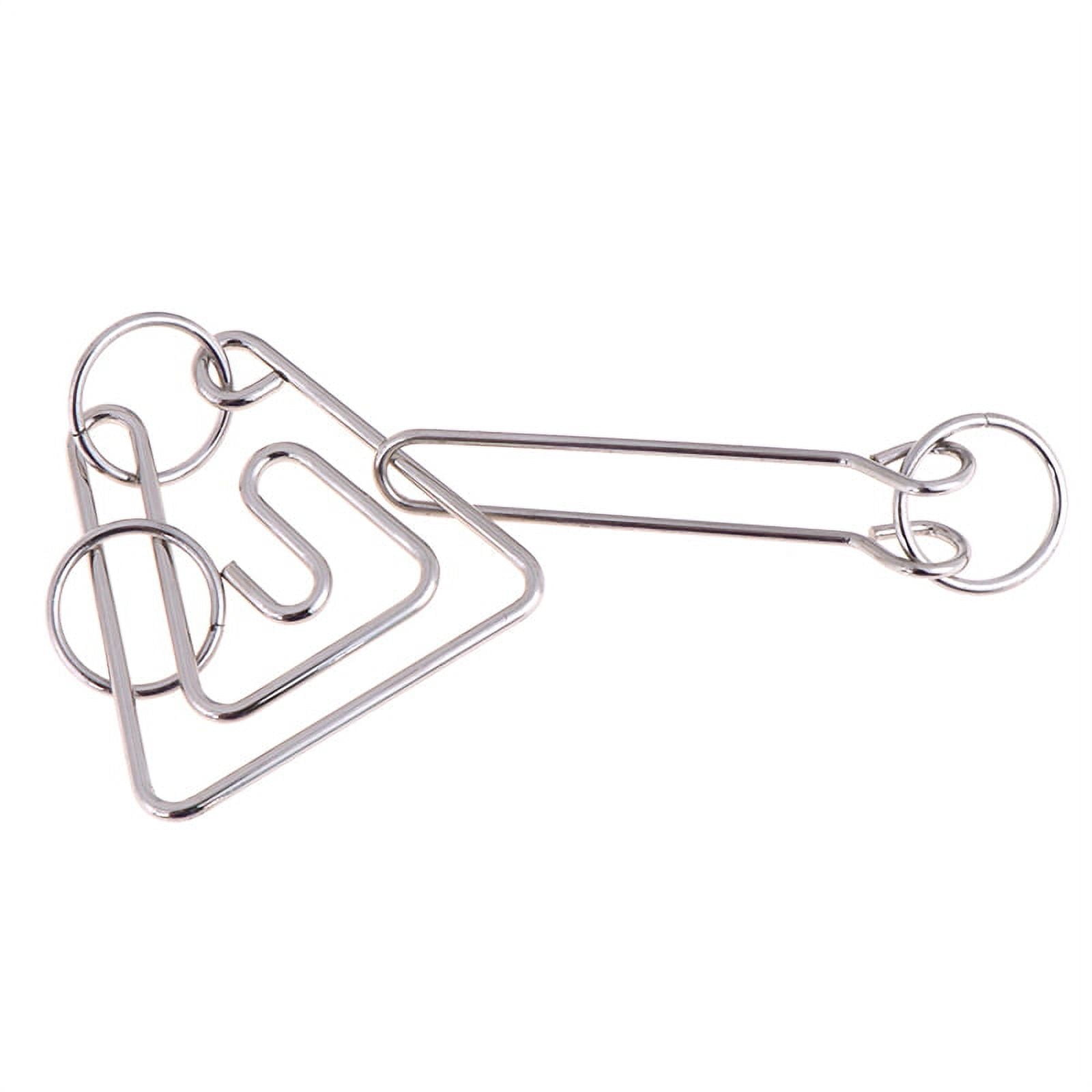 Classic Challenging Metal Wire Puzzle Brain Teaser Game for Adults Kids ...