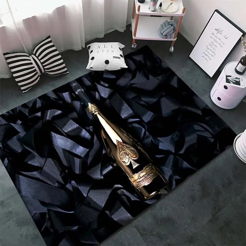 Classic Champagne Carpet Kitchen Area Rug for Living Room Bedroom Soft ...