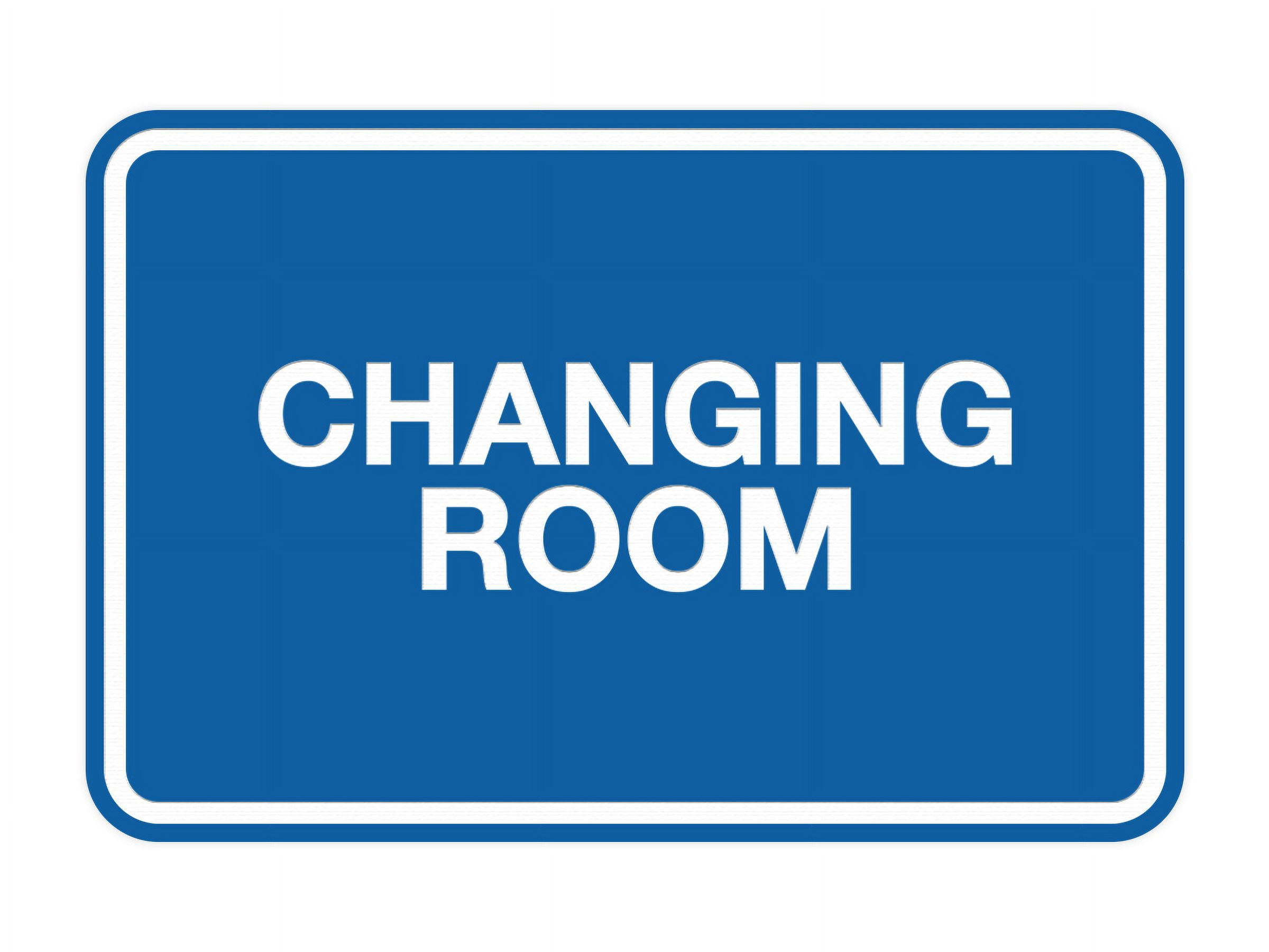 Classic Changing Room Sign (Blue) - Medium - Walmart.com