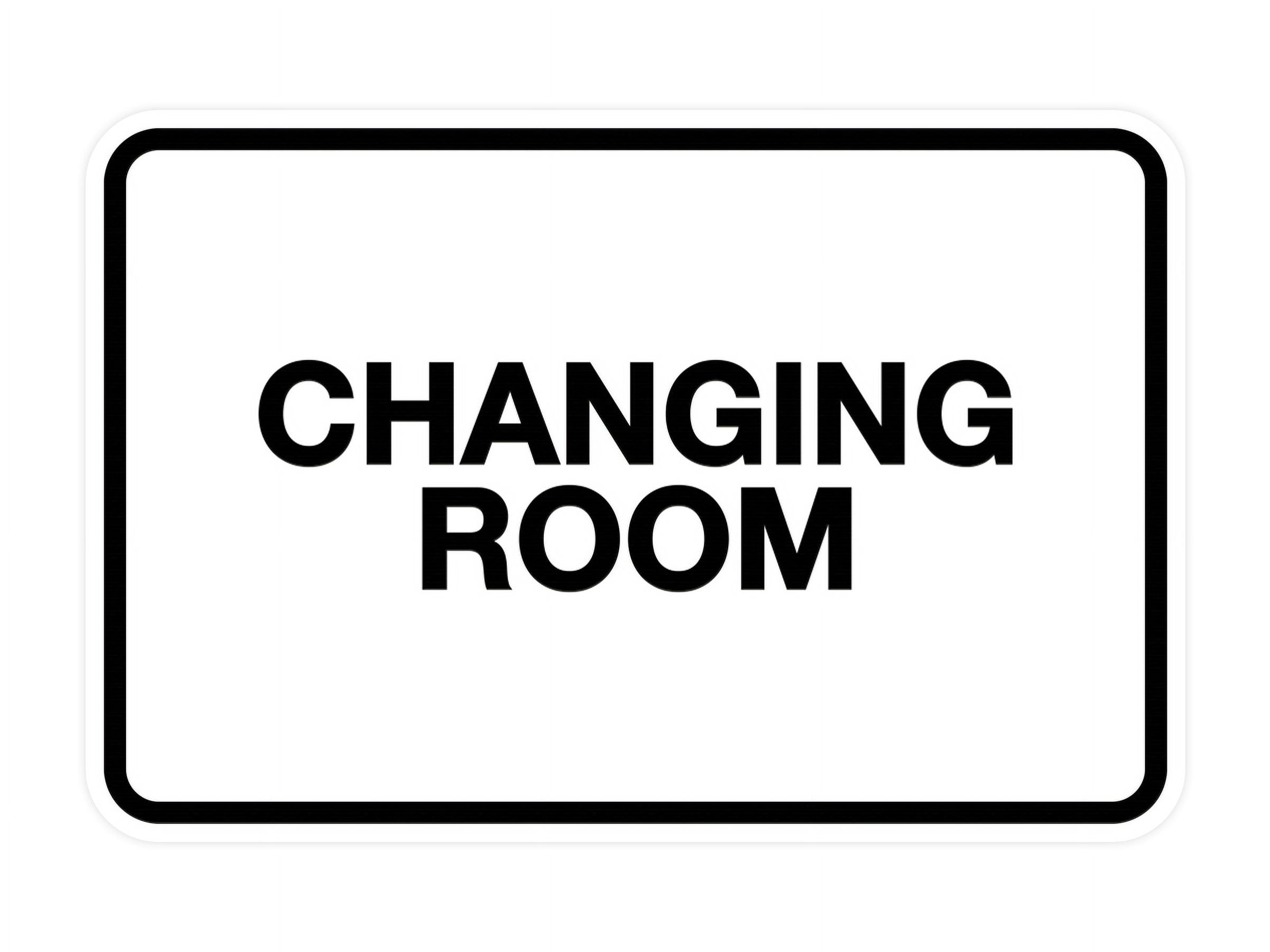Classic Changing Room Sign (White) - Medium - Walmart.com