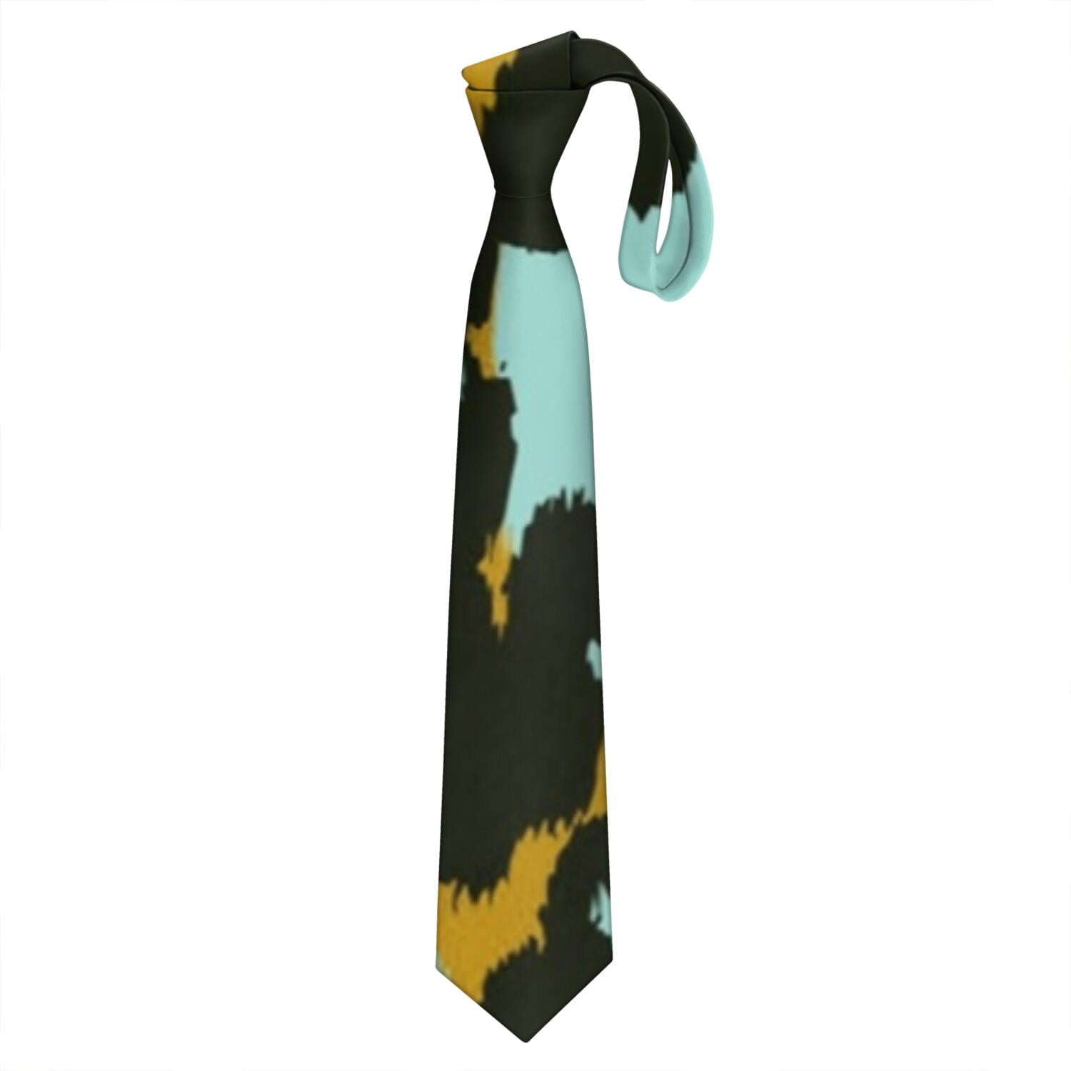 Classic Cheetah Print Tie for Men - Satin Business & Wedding Necktie ...