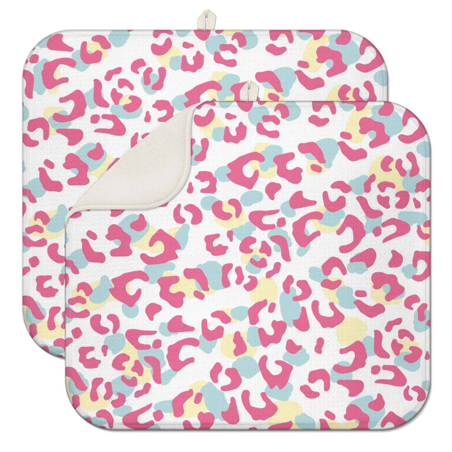 Classic Cheetah Spots Dish Mat – Timeless Leopard Print Design for ...