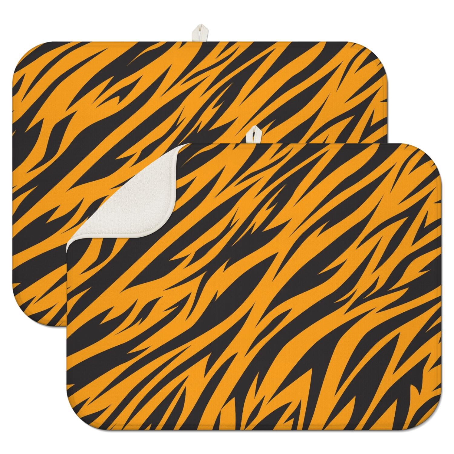 Classic Cheetah Spots Dish Mat – Timeless Leopard Print Design for ...