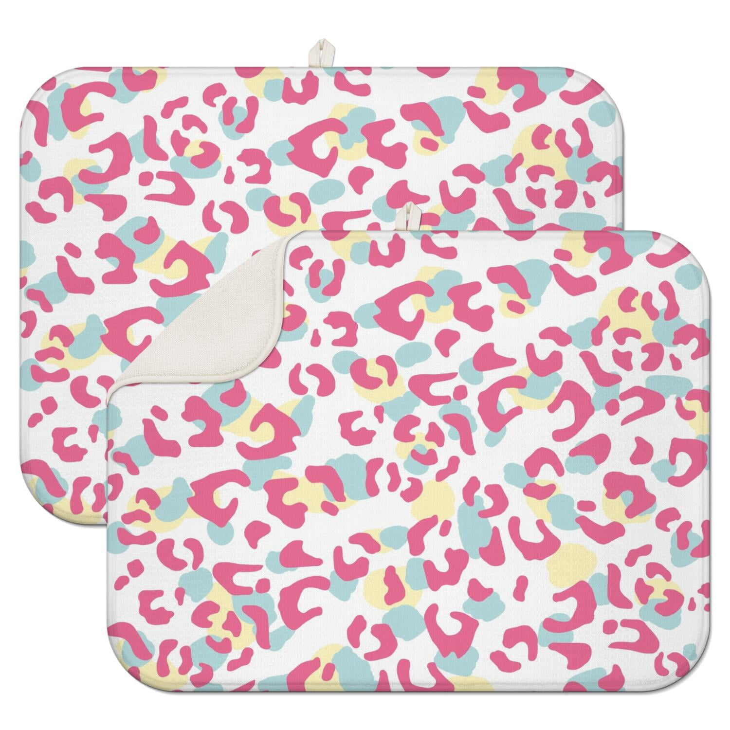 Classic Cheetah Spots Dish Mat – Timeless Leopard Print Design for ...