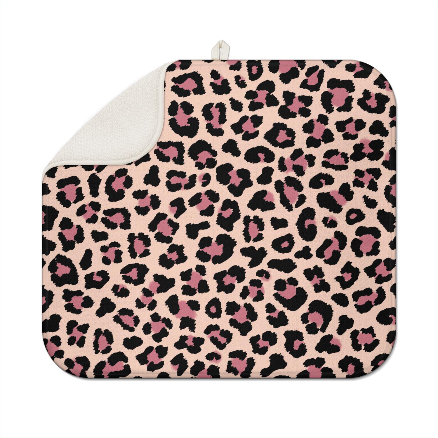 Classic Cheetah Spots Dish Mat – Timeless Leopard Print Design for ...