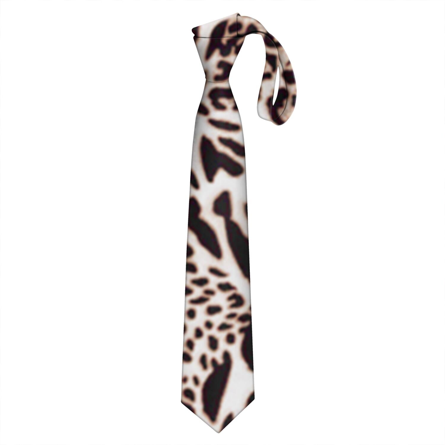 Classic Cheetah Tie – Vintage-Inspired Spots, Skinny Polyester Tie for ...