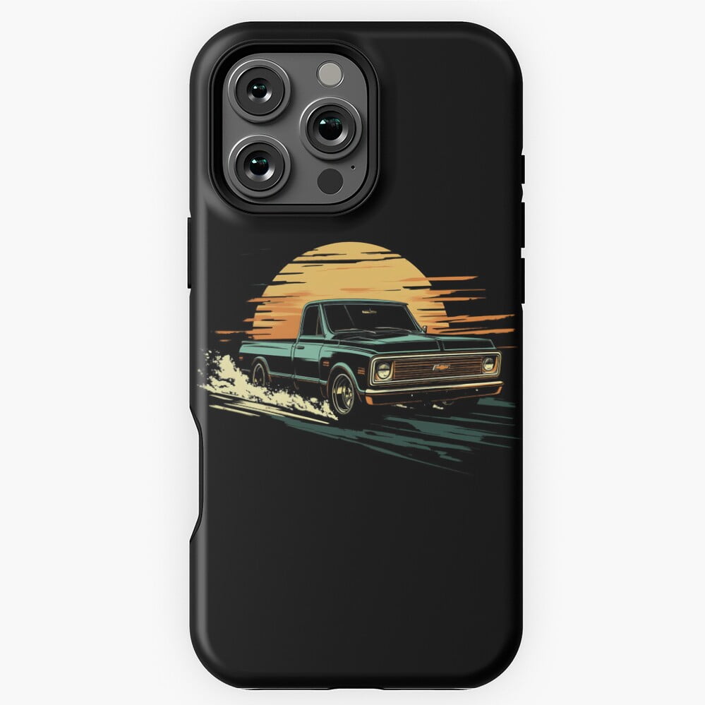 Classic Chevy C10 American Truck Phone Case for iPhone 16 15 14 13 12 ...