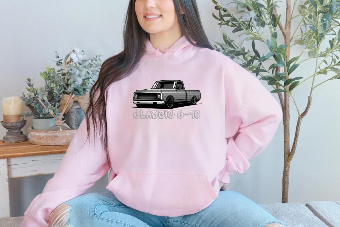 Classic Chevy C10 Hoodie Vintage Truck Auto Lover Fan Art, for men ...