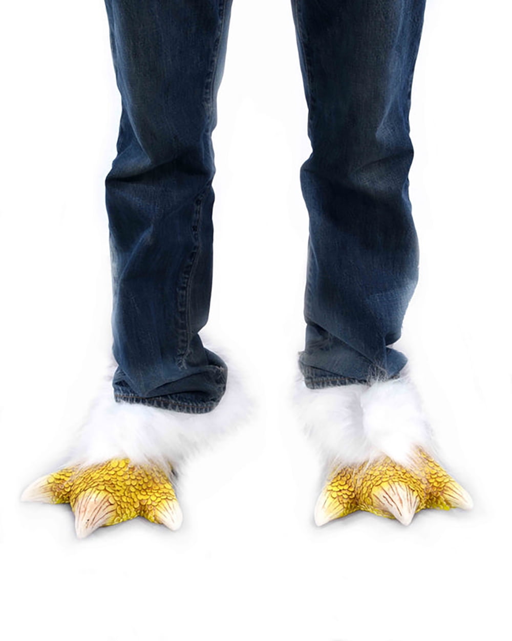 Classic Chicken Feet Shoe Wraps with White Hair - Walmart.com