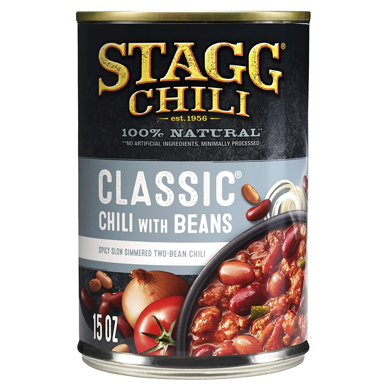Classic Chili With Beans, Canned Chili, 15 oz, Pack of 12 - Walmart.com
