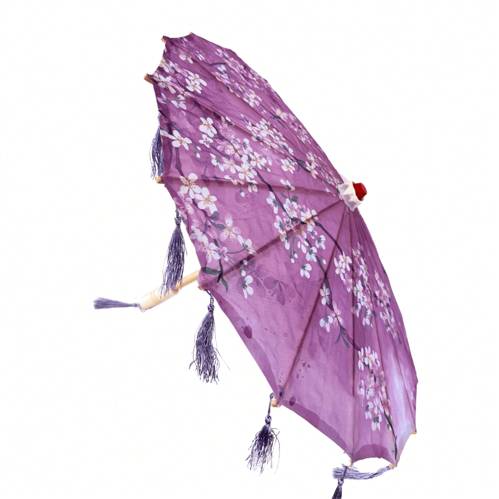 Classic Chinese Art Asian Style 22" Kids' Size Silk Parasol Umbrella ...